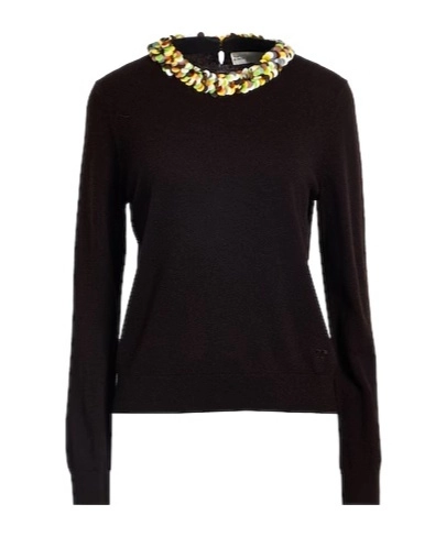Tory Burch Long Sleeve Knitwear With Sequins And Appliqués