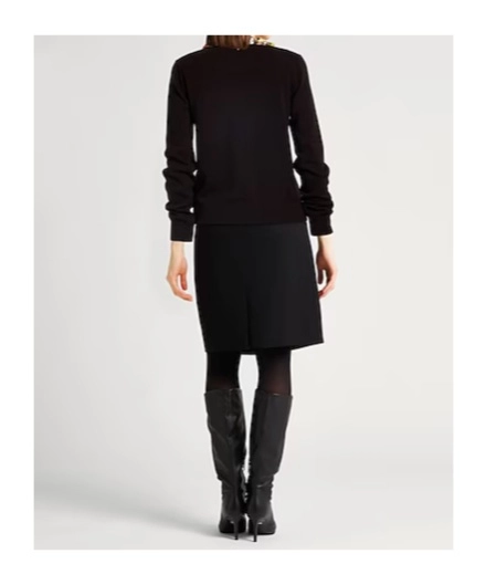 Tory Burch Long Sleeve Knitwear With Sequins And Appliqués