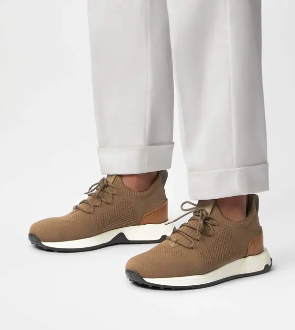 TOD'S Logo-appliqué Knitted Sneakers