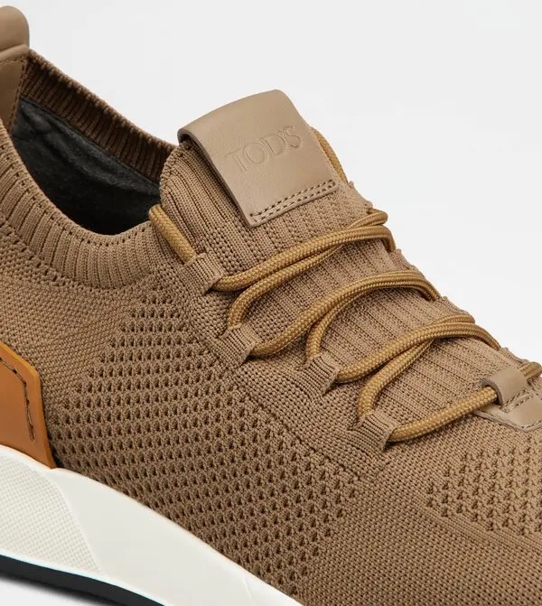 TOD'S Logo-appliqué Knitted Sneakers