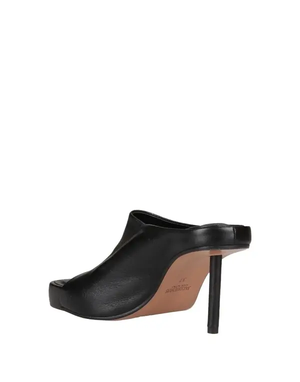 Jacquemus Geometric Heel Leather Slide Sandals