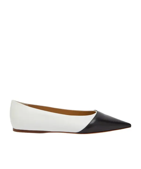 Gabriela Hearst Empress Colour-blocked Leather Ballet Flats