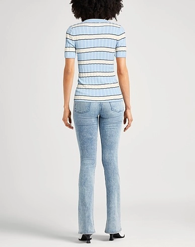 Rag & Bone Striped Knitted Short Sleeve Sweater