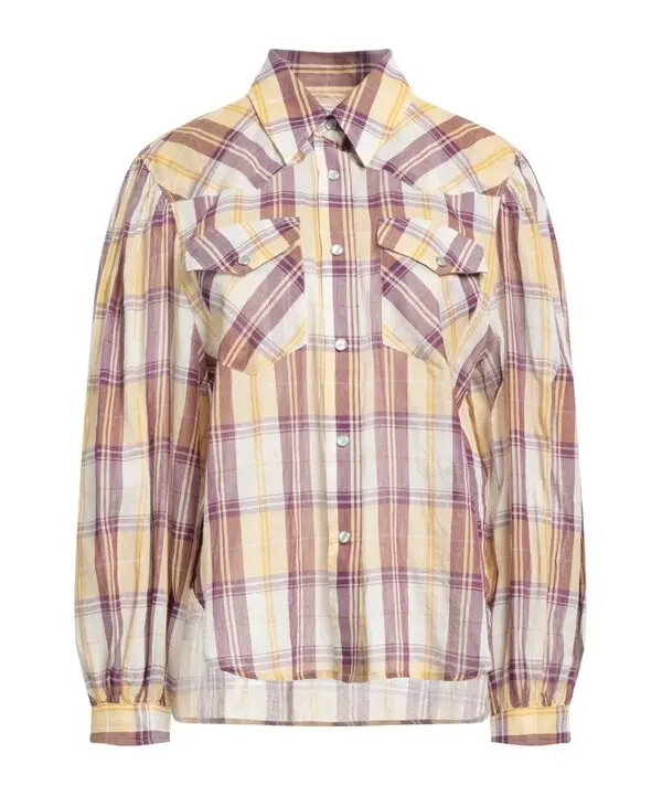 Isabel Marant Étoile Plaid Puff Sleeve Shirt
