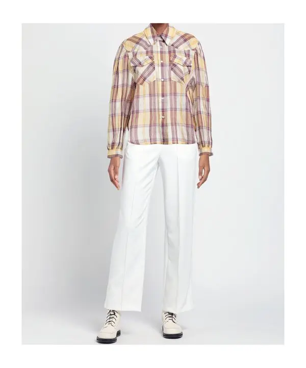 Isabel Marant Étoile Plaid Puff Sleeve Shirt
