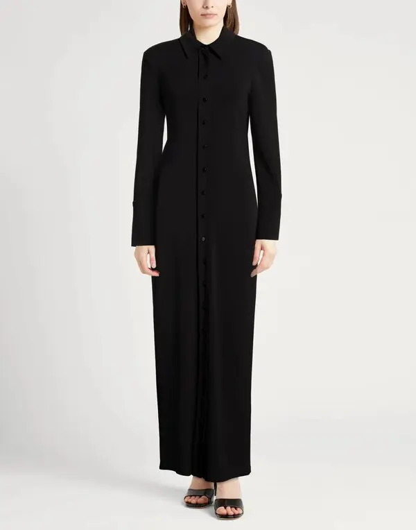 Sportmax Solid Color Shirt Dress