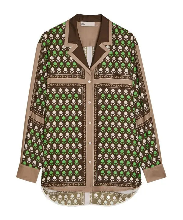 Tory Burch Printed Silk Shirt