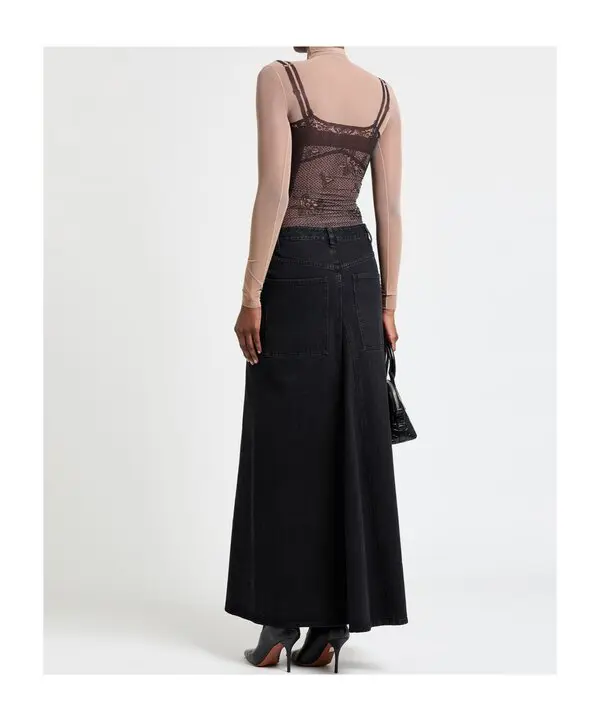 Balenciaga Lace Tulle High Neck Top