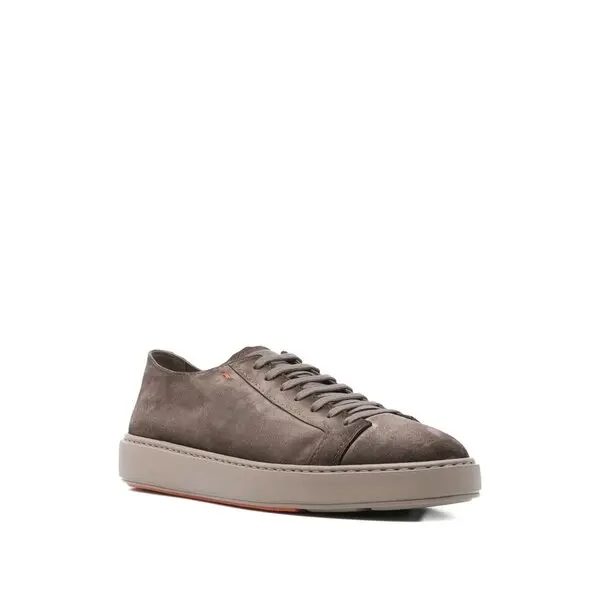 Santoni Logo Embossed Sneakers - Gray