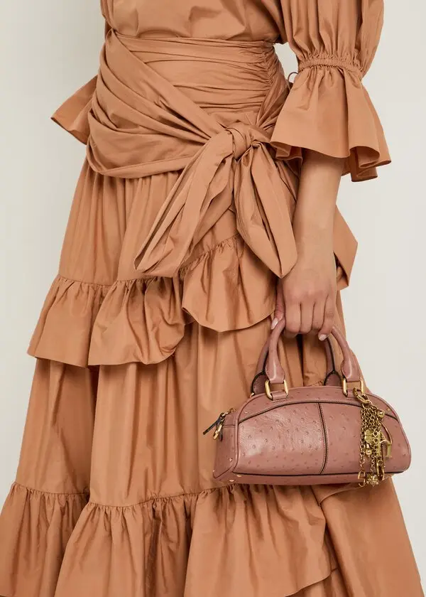 Chloé Tiered Cotton-poplin Maxi Skirt