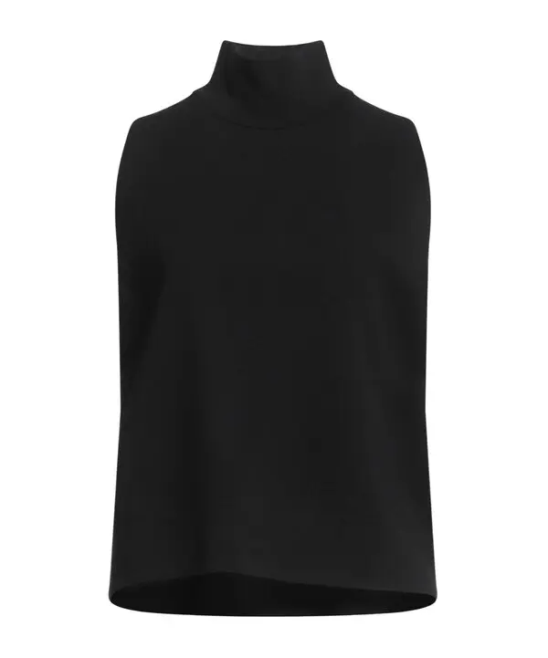 Max Mara Solid Sleeveless Turtleneck Knit