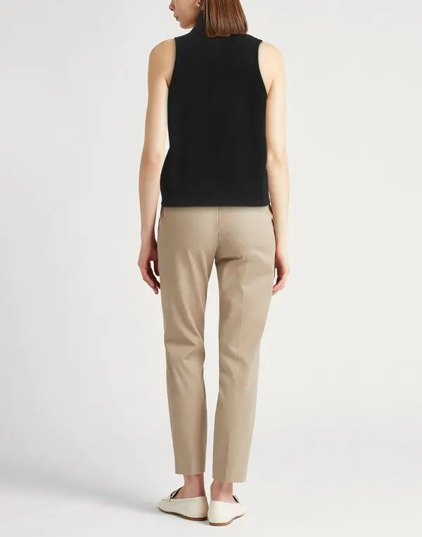 Max Mara Solid Sleeveless Turtleneck Knit