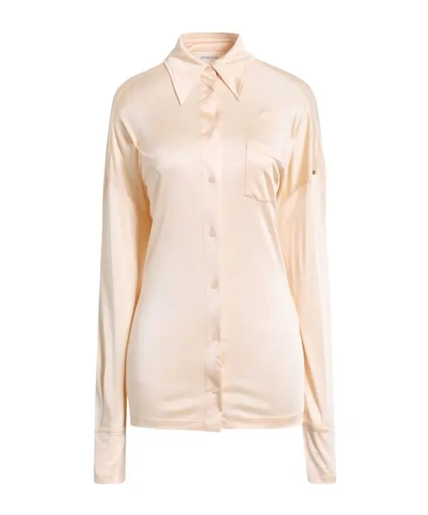 Sportmax Pointed Collar Long-sleeved Shirt With Chest Pocket
