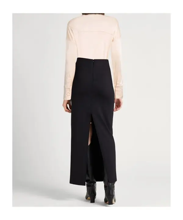 Sportmax Pointed Collar Long-sleeved Shirt With Chest Pocket