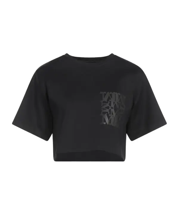 Max Mara Crew Neck Cropped T-shirt