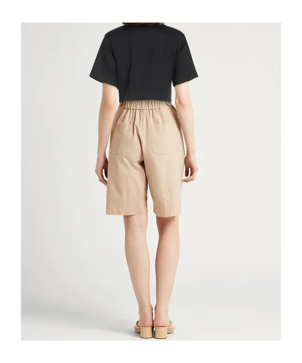 Max Mara Crew Neck Cropped T-shirt