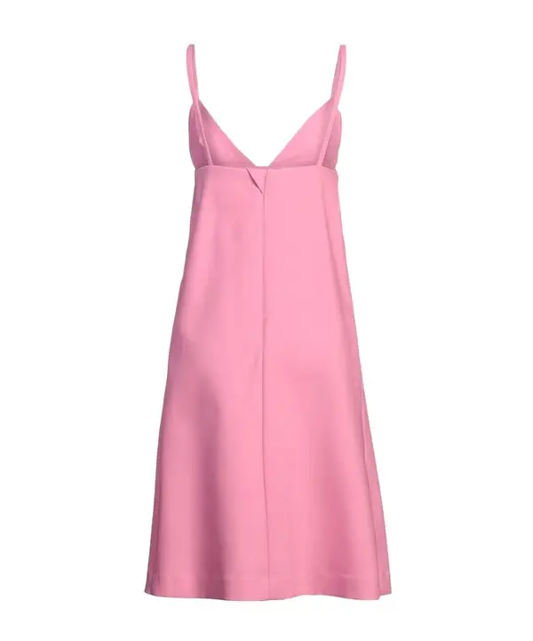 Jacquemus Sleeveless Deep V-neck Dress With Zipper Closure