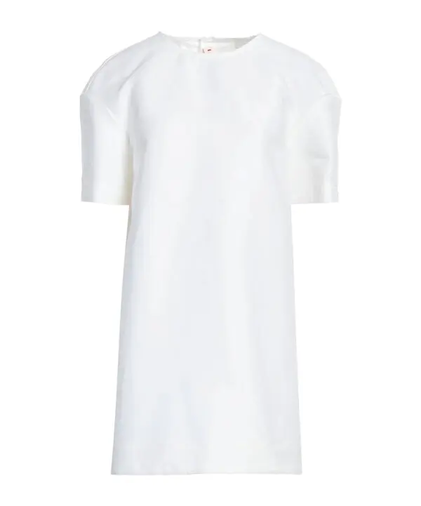Marni Crewneck Flared Dress - White