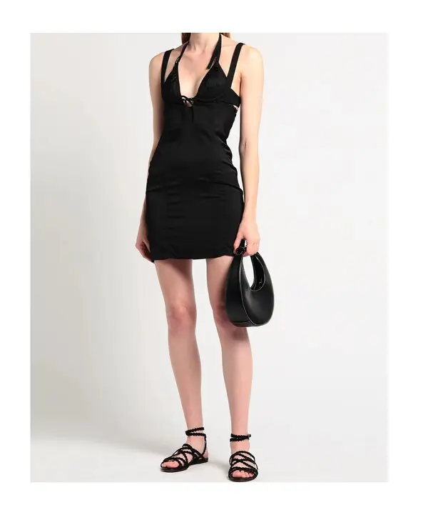 Jacquemus Sleeveless Deep V-neck Halter Dress