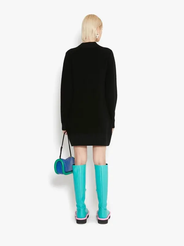 J.W.ANDERSON Sequins-logo Knitted Minidress