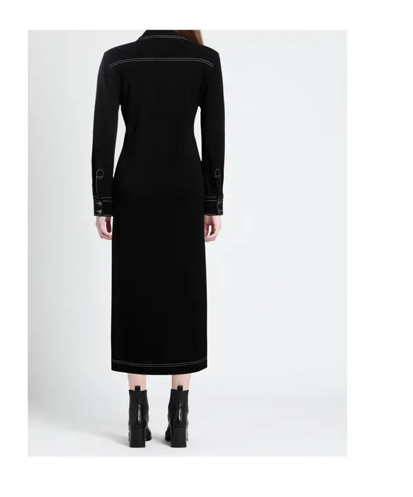 Tory Burch Long Sleeve Belted Shirt Dress