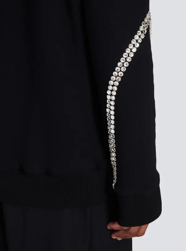 Balmain Embroidered Drawstring Hoodie