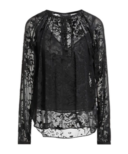 Rag & Bone Solid-color Georgette Top