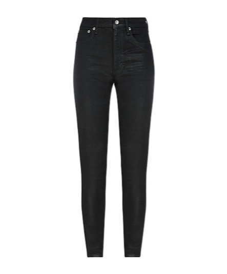 Rag & Bone Skinny Jeans With Coated Effect