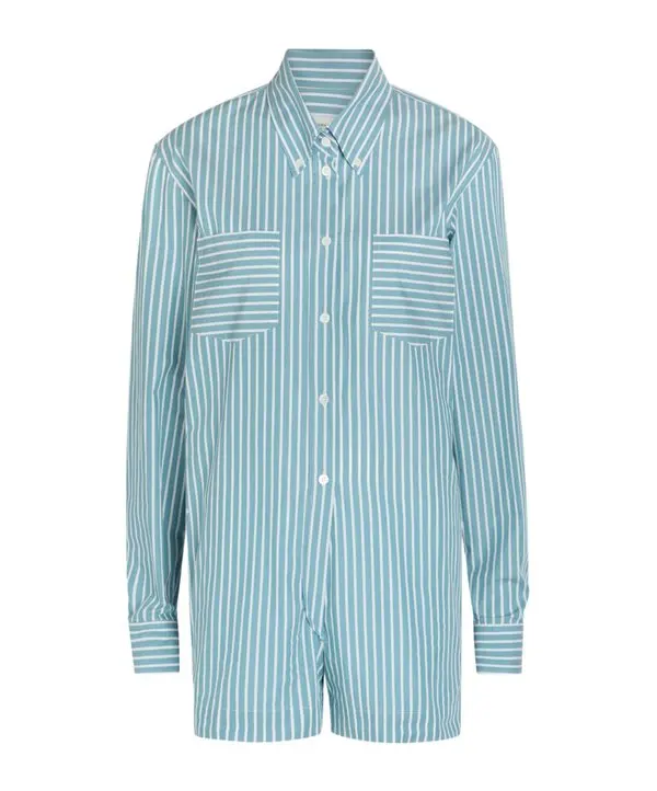 Dries Van Noten Striped Cotton Jumpsuit