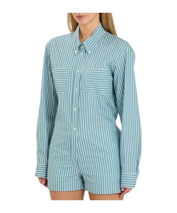 Dries Van Noten Striped Cotton Jumpsuit