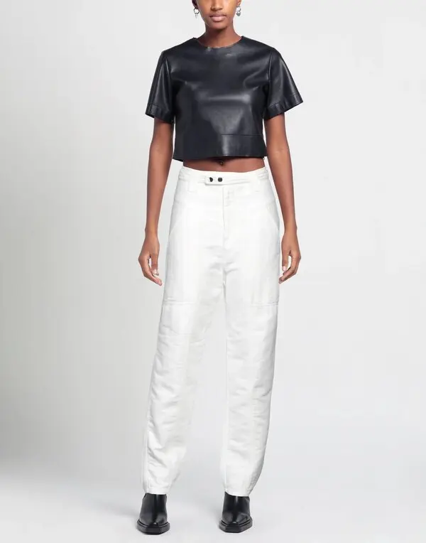 Isabel Marant Étoile Minimalist Solid Color Webbing Pants
