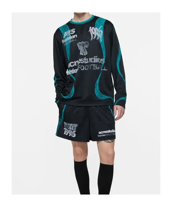 Acne Studios Graphic Print Elasticated Shorts