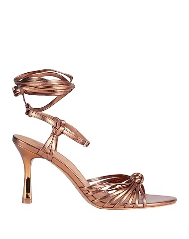 MAXCO. Max&co. Metallic High-heeled Sandals With Buckle Detail