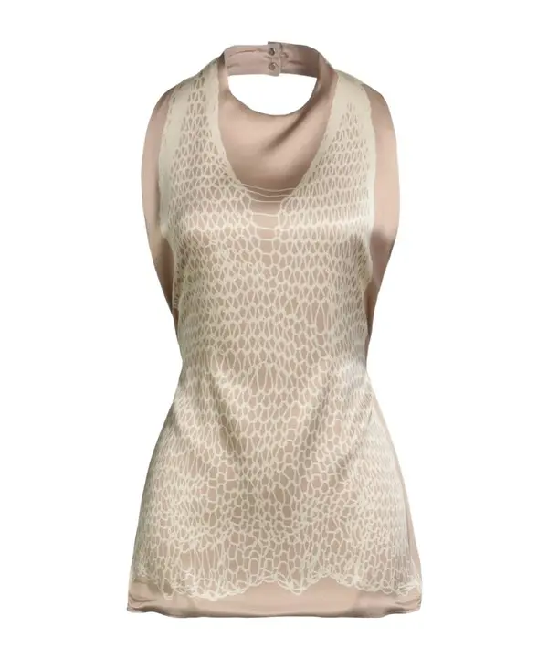 Sportmax Two-tone Halterneck Satin Top