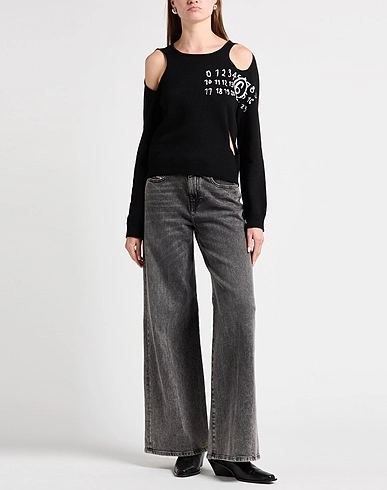 MAISON MARGIELA Printed Knit Sweater With Cut-out Details