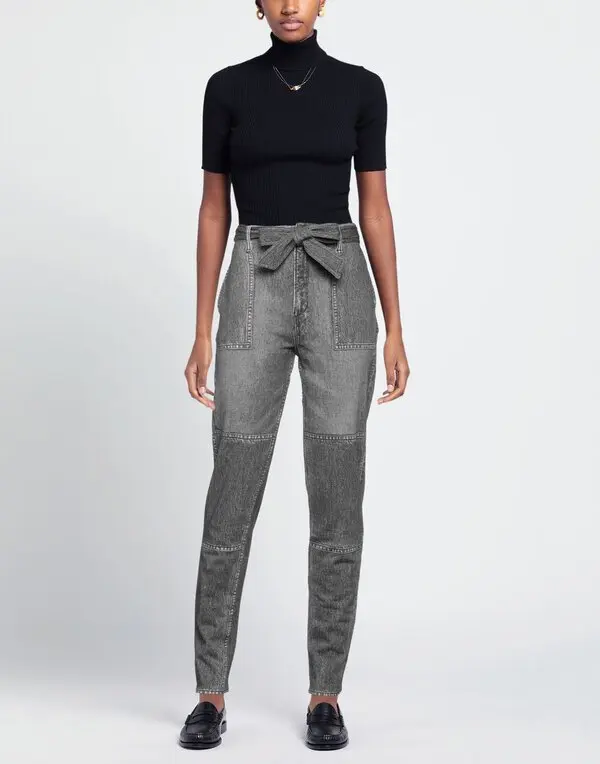Rag & Bone Minimalist Solid Color Denim Look Casual Pants