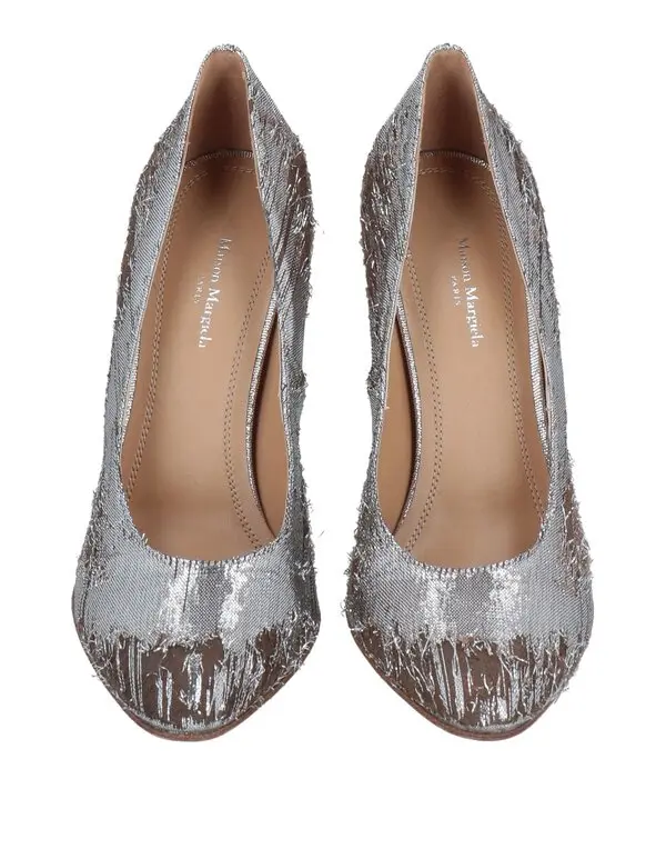 MAISON MARGIELA Two-tone Woven Stiletto Heels - Gray