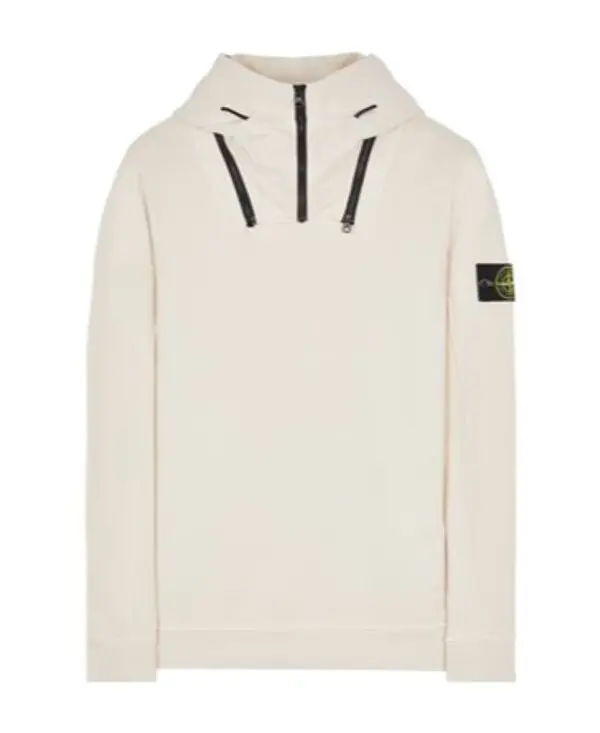 Stone Island Logo-patch Long-sleeve Hoodie