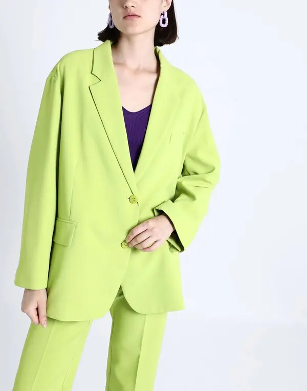 MAXCO. Max&co. Solid Color Single-breasted Blazer