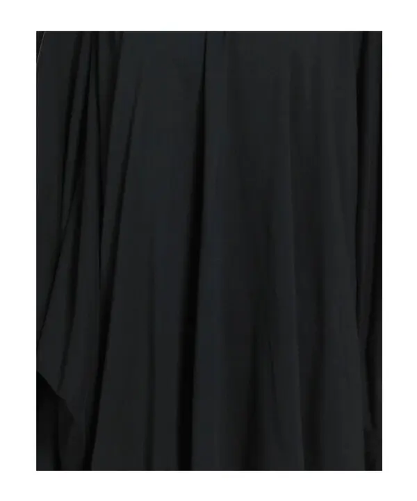 MAISON MARGIELA High Neck Long Sleeve Pleated Dress Top