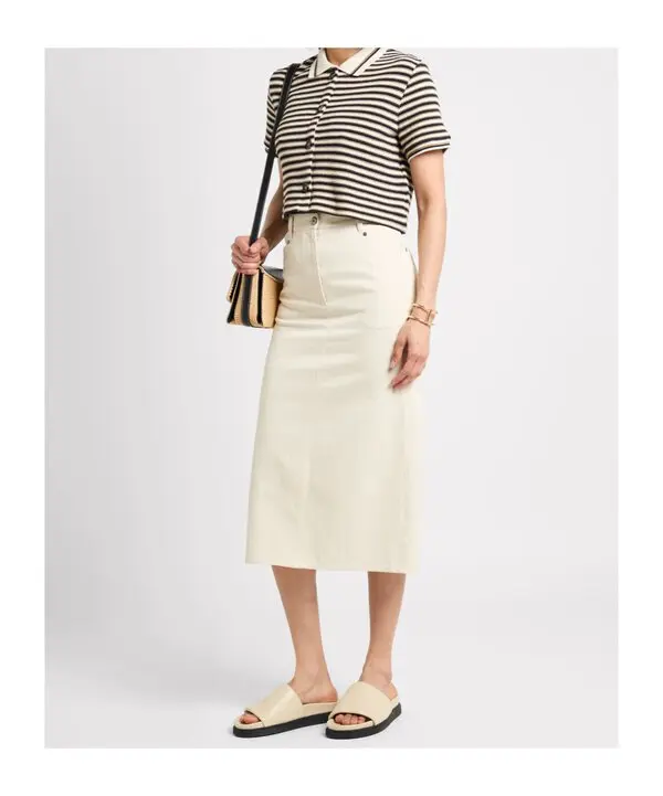 MAXCO. Striped Knit Top