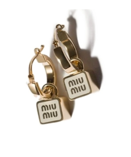 Miu Miu Logo-detailed Earrings