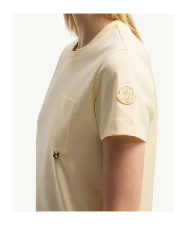 Moncler Metal Logo Cotton T-shirt