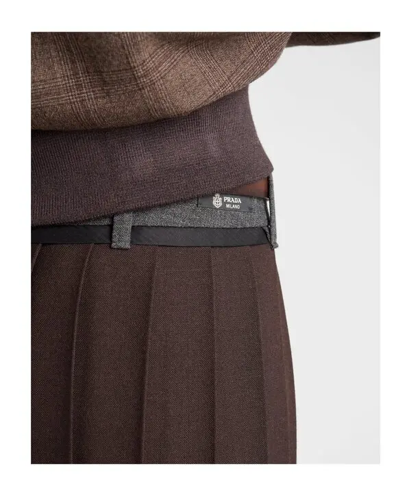 Prada Pleated Midi Skirt