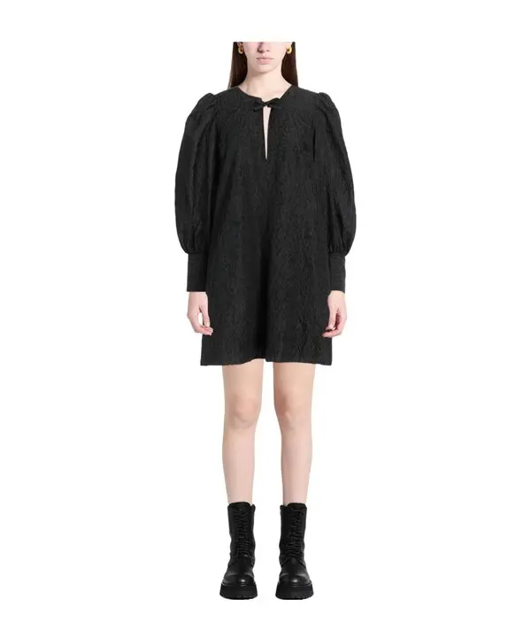 GANNI Plain Colour Short Dresses
