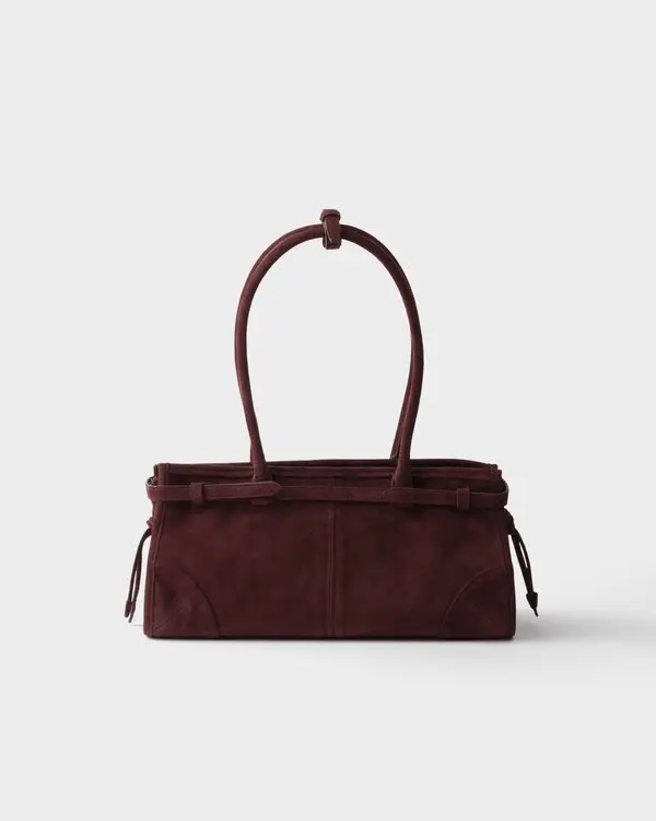Prada Bonnie Medium Suede Handbag