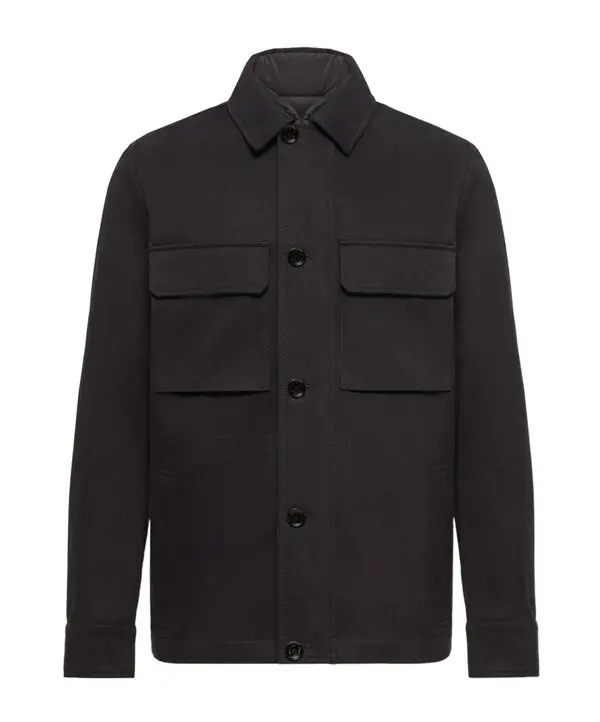 Moncler Thaldrik Cotton Field Jacket With Detachable Down Vest