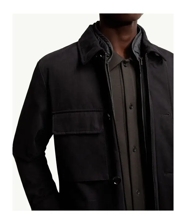 Moncler Thaldrik Cotton Field Jacket With Detachable Down Vest