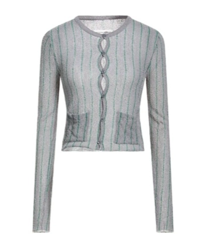 MAISON MARGIELA Striped Long Sleeve Cardigan