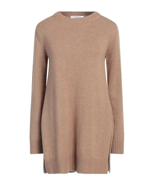 Max Mara Cashmere Crewneck Long Sleeve Pullover - Nude